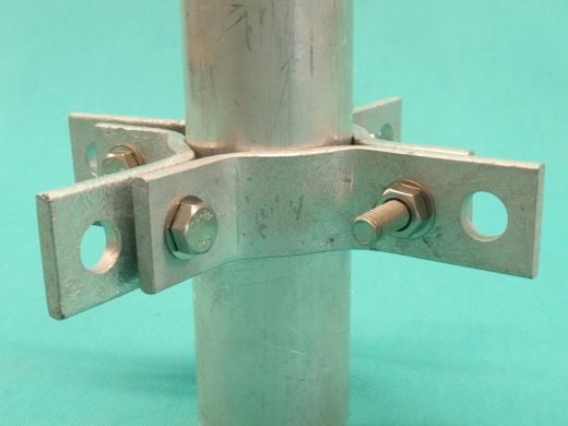 4 Way Guy Clamp (With Eyes) Four Section - BE614-B Mast Clamps at £20. ...