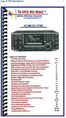 Icom IC-7700 Mini-Manual Icom at £21.95 | Ham Radio
