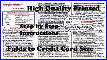 Icom IC-T90A (Nifty Quick Reference Card) Icom at £6.95 | Ham Radio