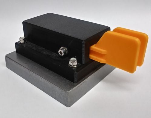 Orange Double Paddle Morse Code Key With Base CW Morse at £59.95 | Ham ...