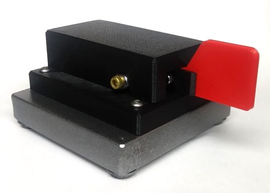 Red Single Paddle Morse Code Key With Base CW Morse at £59.95 | Ham Radio