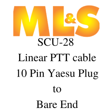 Yaesu Cables SCU-28 Linear Amplifier And CAT Control Cable Yaesu FT-450 ...