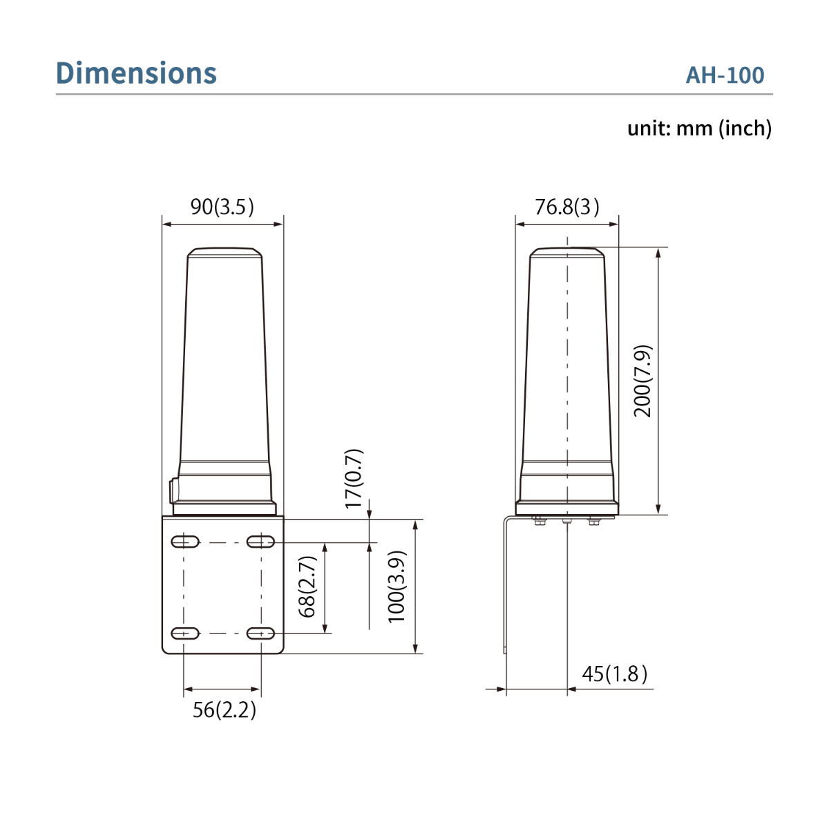Icom AH-100 - 10 GHz Collinear antenna for IC-905 & CX-10G