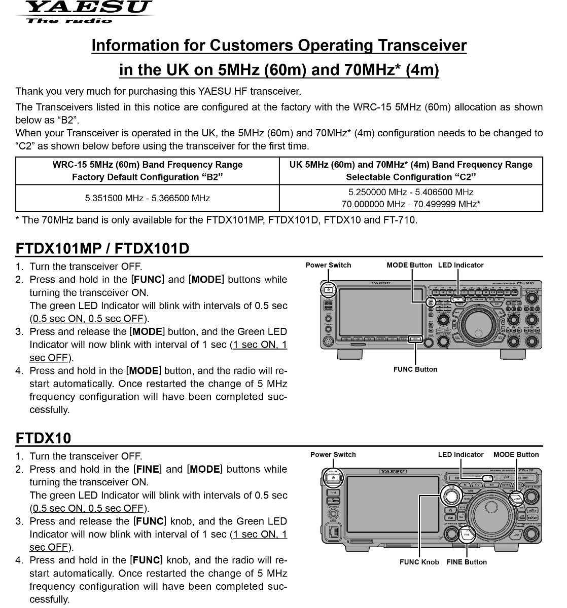 Yaesu FT-710 Field (No Speaker) - HF/70MHZ/50MHz SDR Transceiver - £85 ...